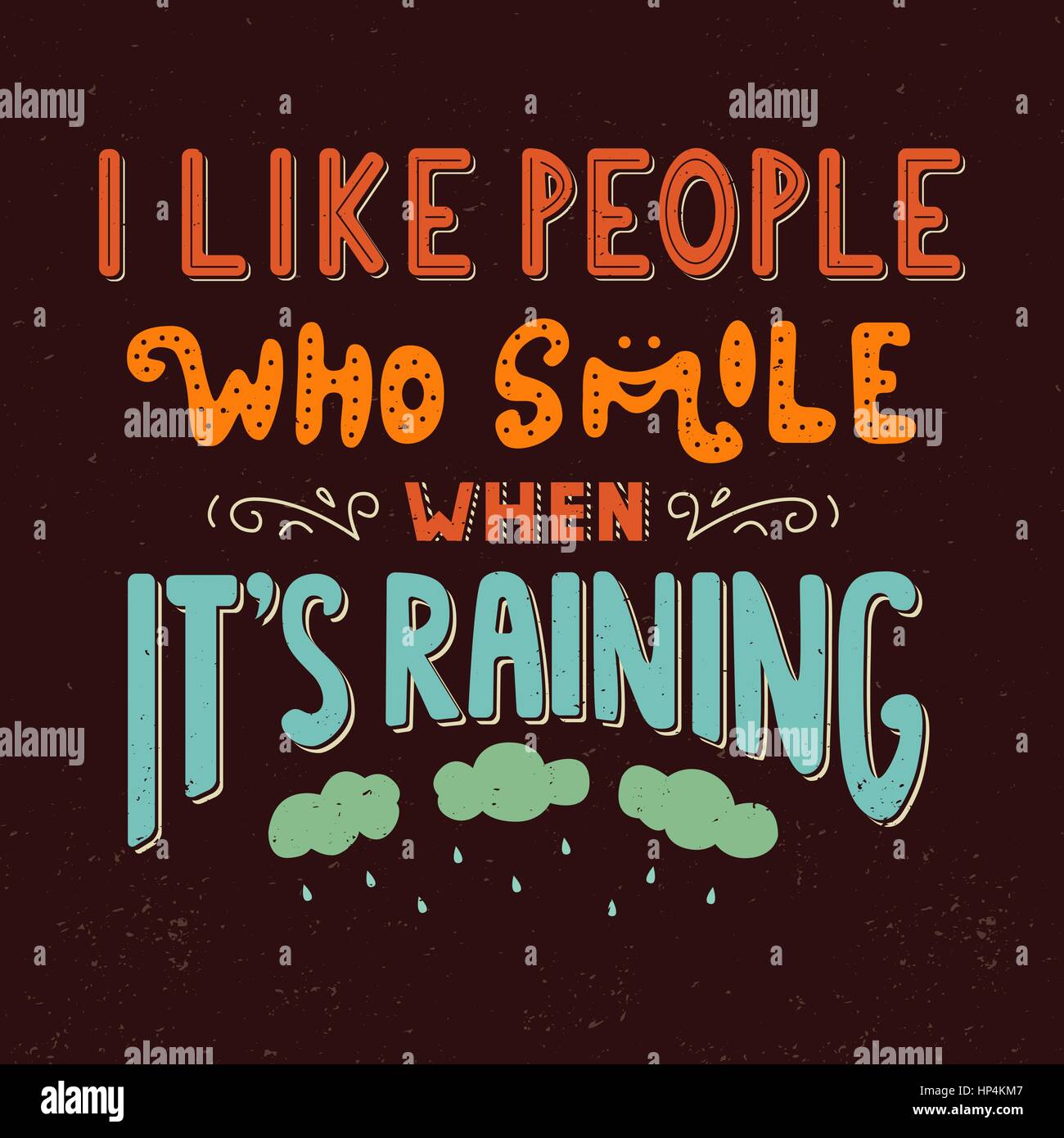 I love rain Stock Vector Images - Alamy