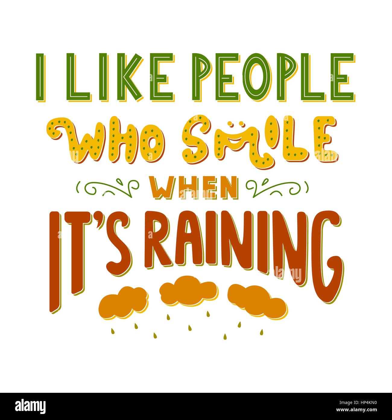 Raining autumn Stock Vector Images - Alamy