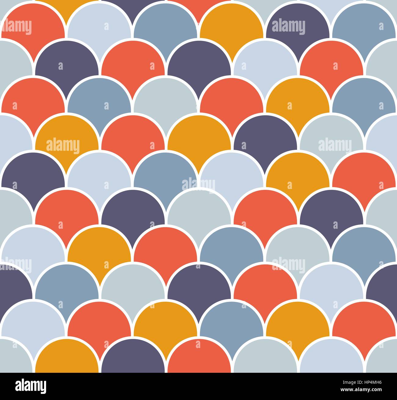 Scallop seamless vector pattern Stock Vector Image & Art - Alamy