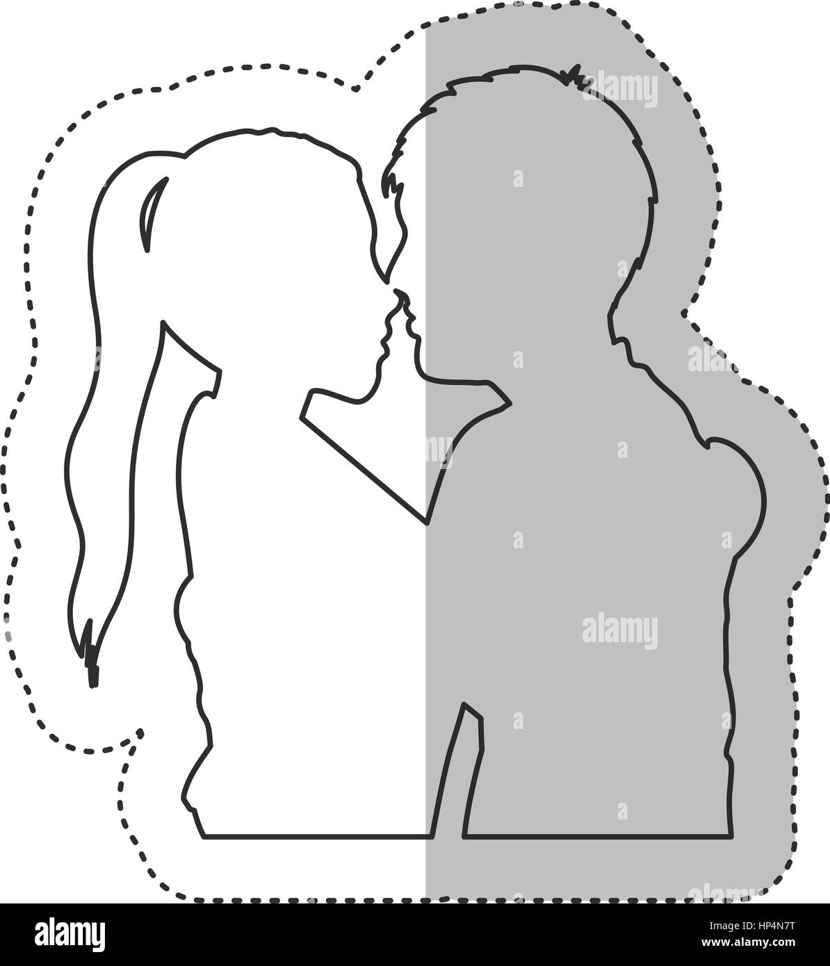 Half girlfriend Stock Vector Images - Alamy