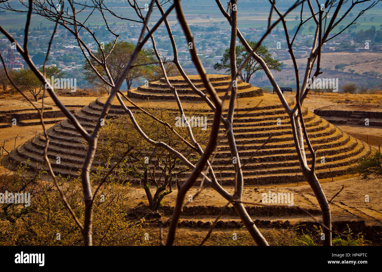 Circular stepped pyramid, Guachimontones archaeological site , near ...