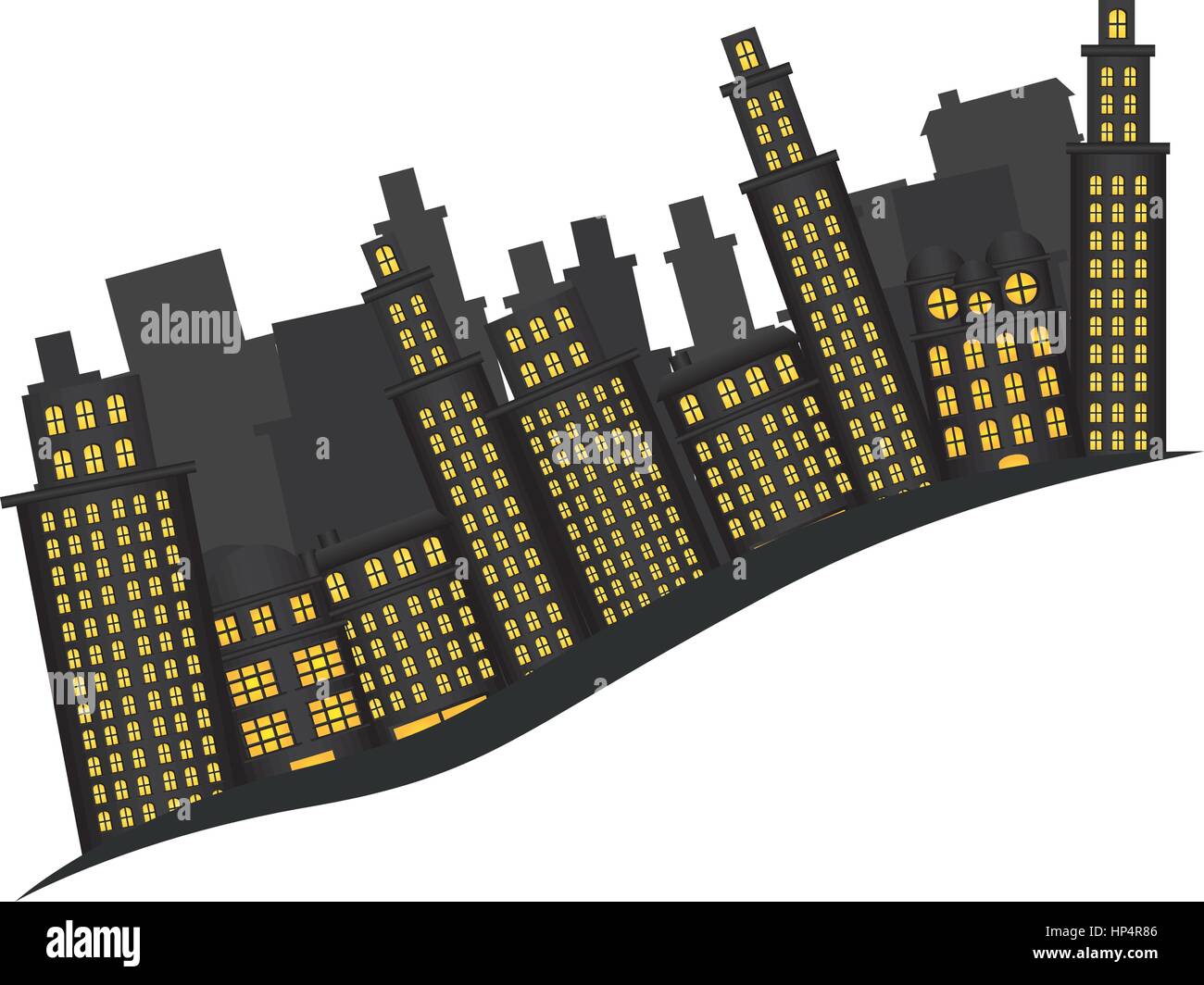 buildings and cityscape side scene icon Stock Vector Image & Art - Alamy