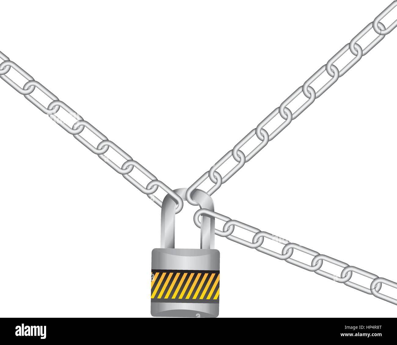 padlock and metal chains icon Stock Vector Image & Art - Alamy