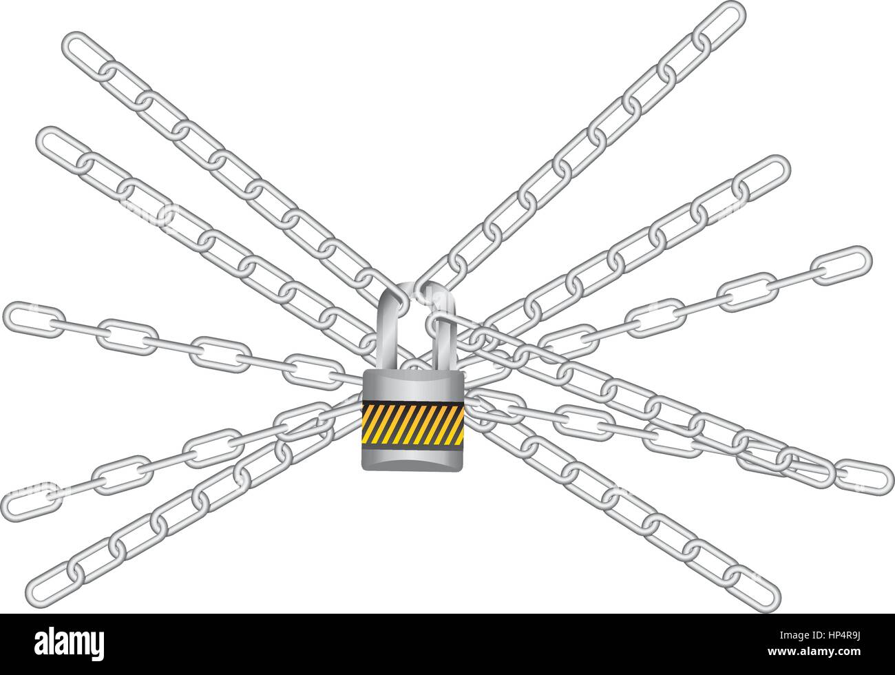 Lock and chains Stock Vector Images - Alamy