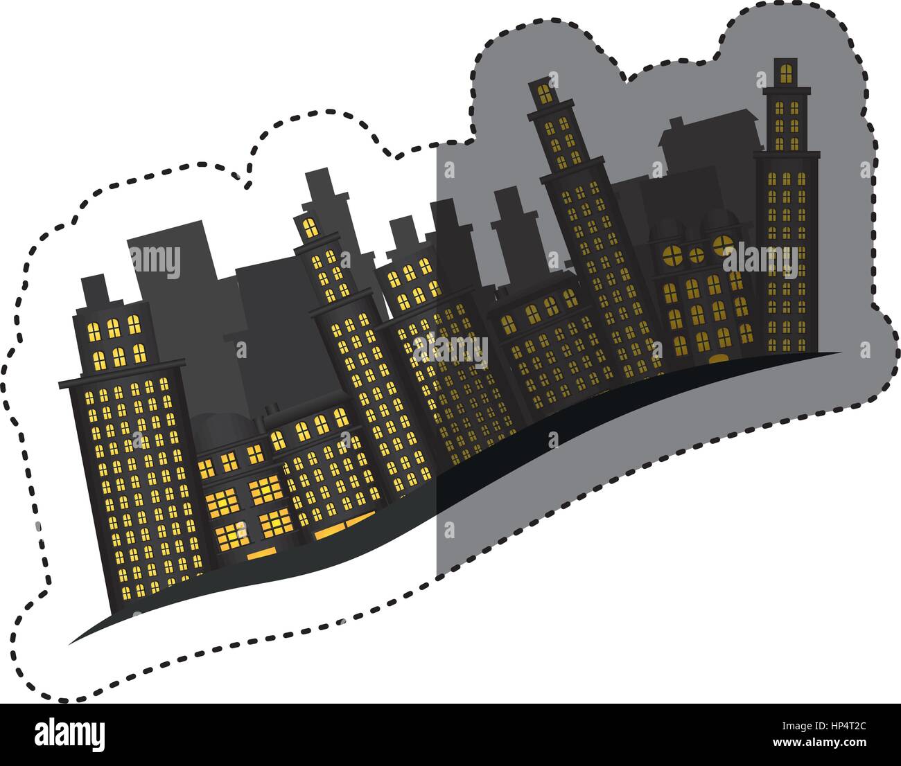 Side by side buildings Stock Vector Images - Alamy