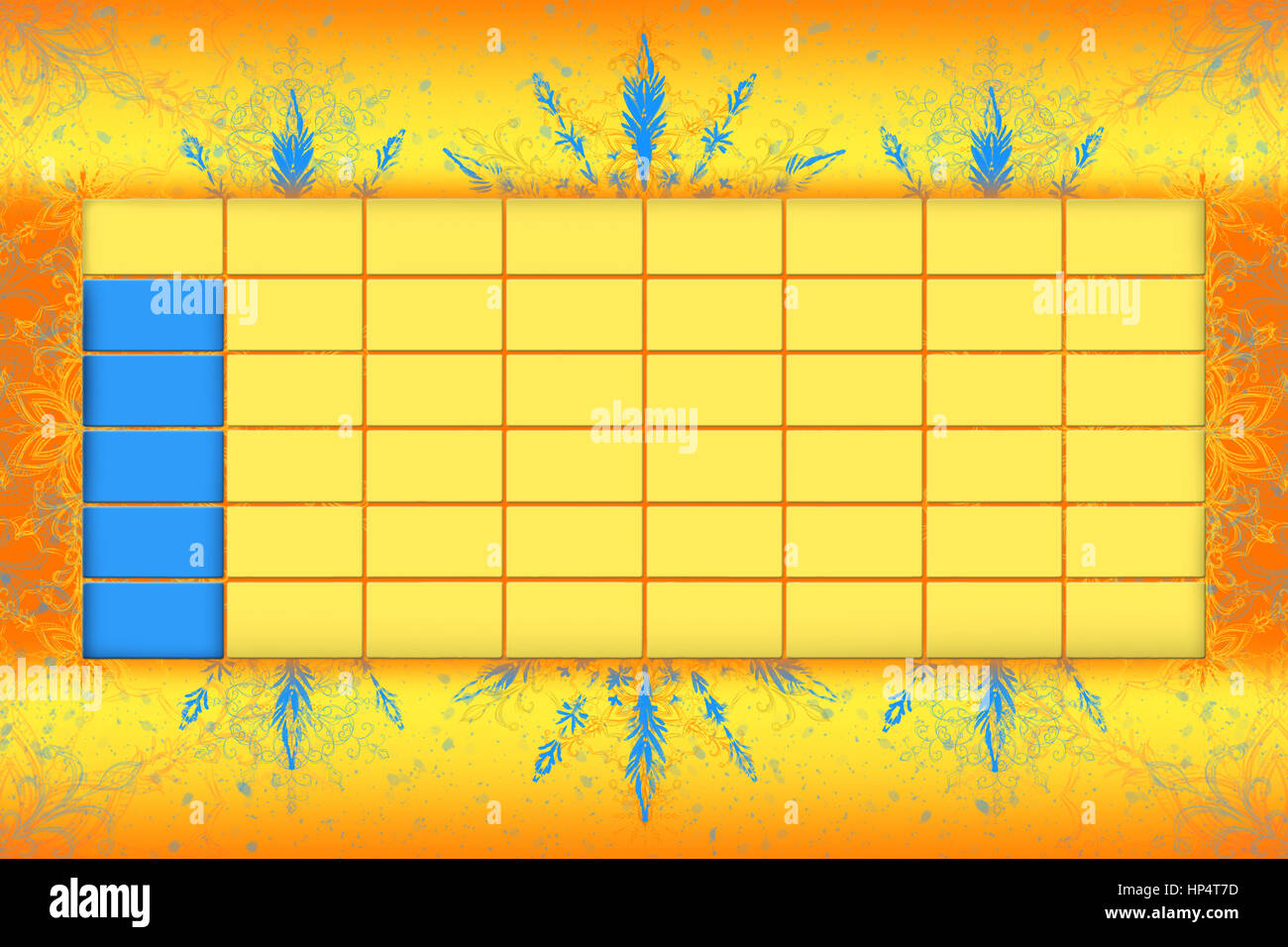 School Timetable Schedule With Colorfull Background 3D illustration ...