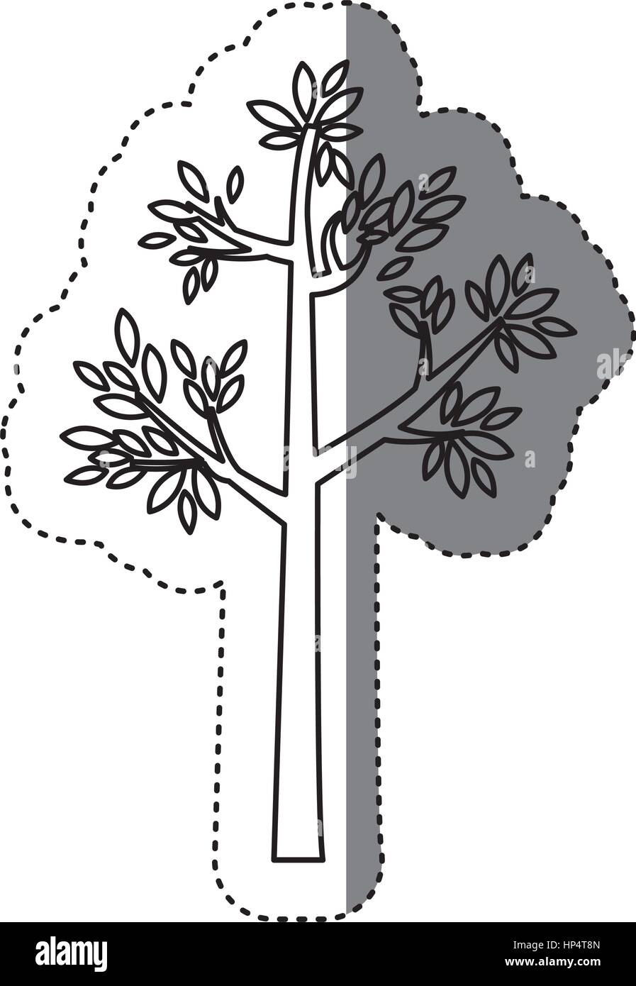 Outline Of A Tree Trunk