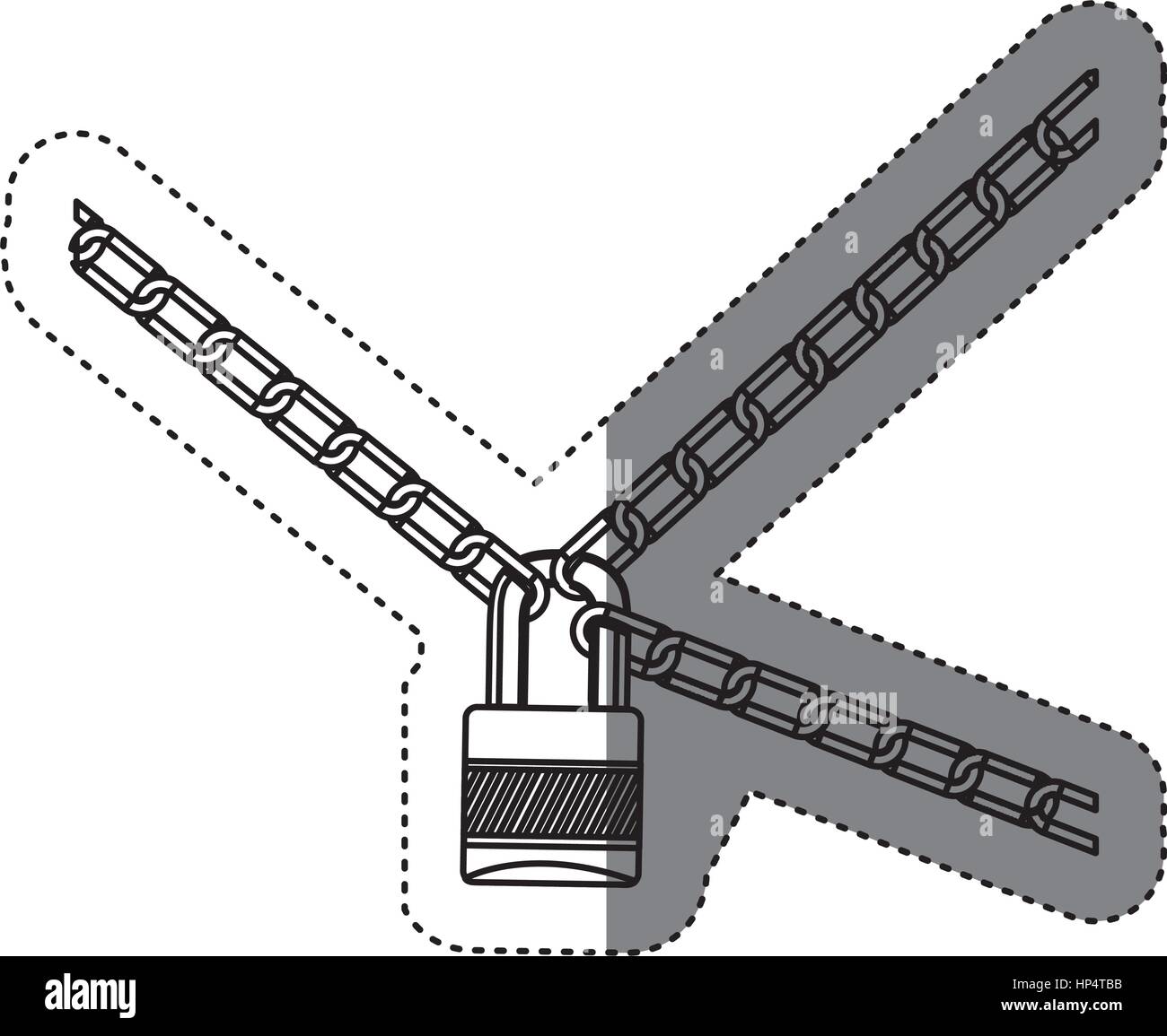 chains with padlock icon image Stock Vector Image & Art - Alamy