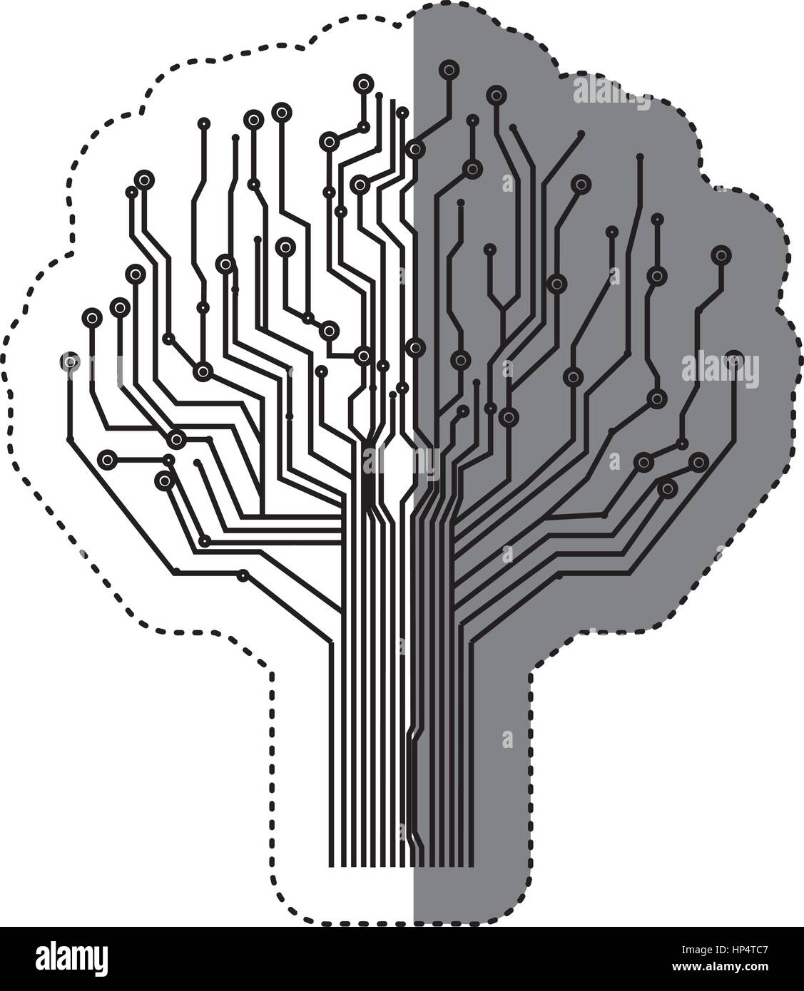 circuit tree icon image Stock Vector Image & Art - Alamy
