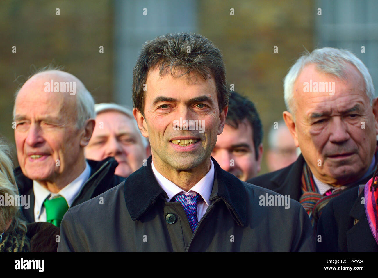 Tom Brake MP at event on College Green, Westminster welcoming newly ...