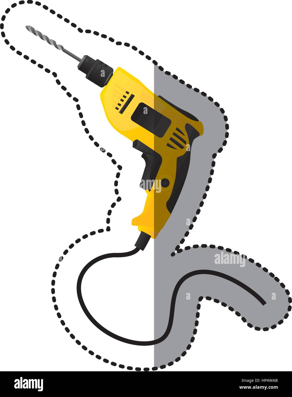 Electric drill sticker hi-res stock photography and images - Alamy
