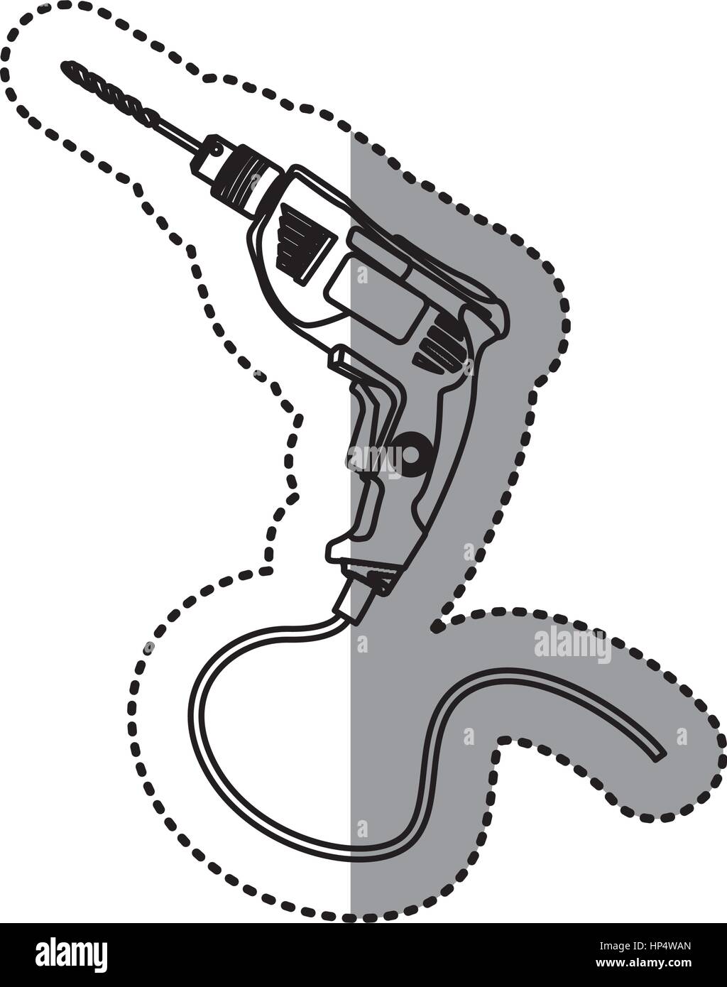 Electric drill sticker hi-res stock photography and images - Alamy