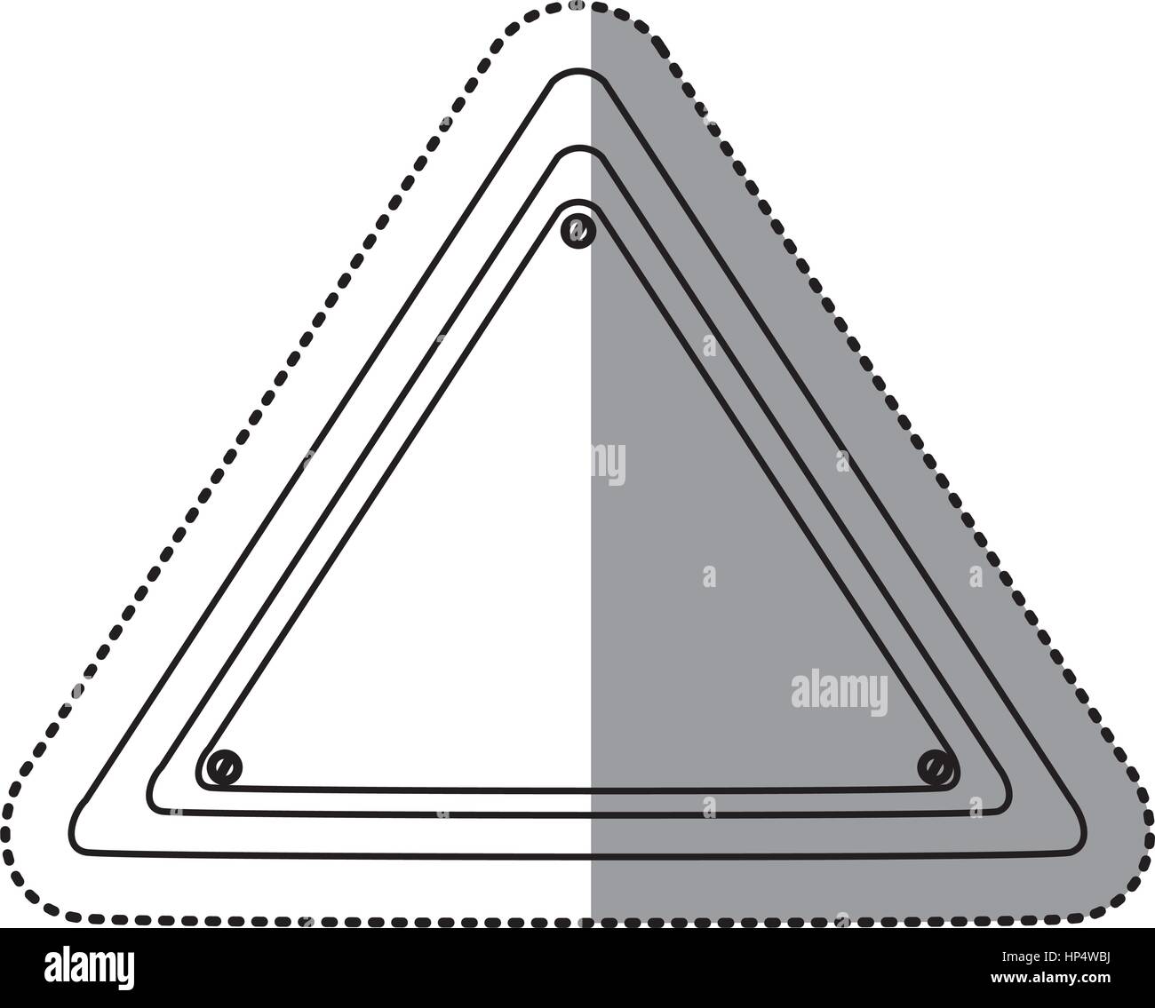 Empty warning triangle Stock Vector Images - Alamy