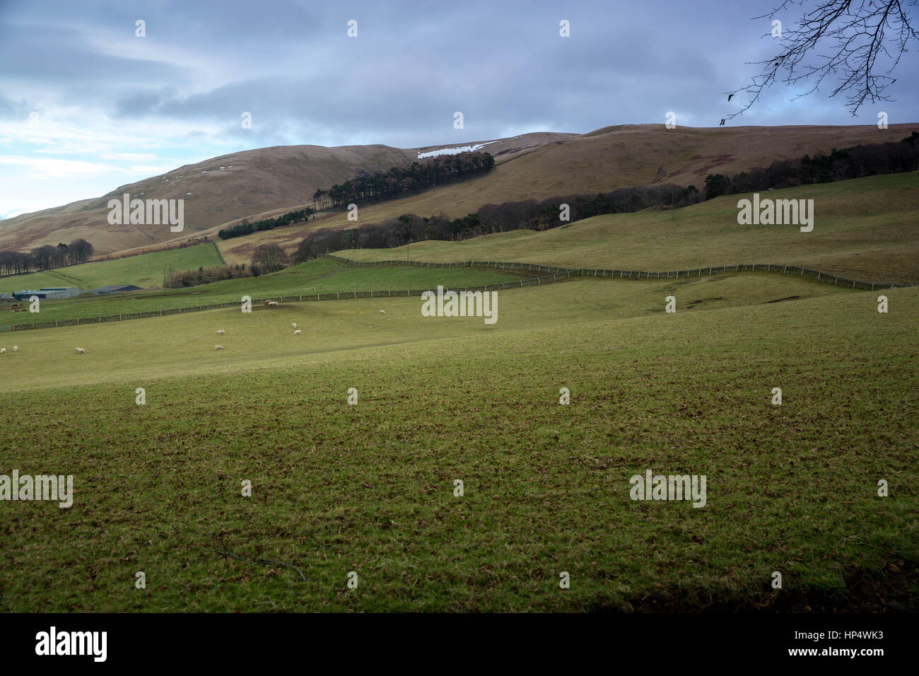 Dramatic sky over field Stock Photo - Alamy