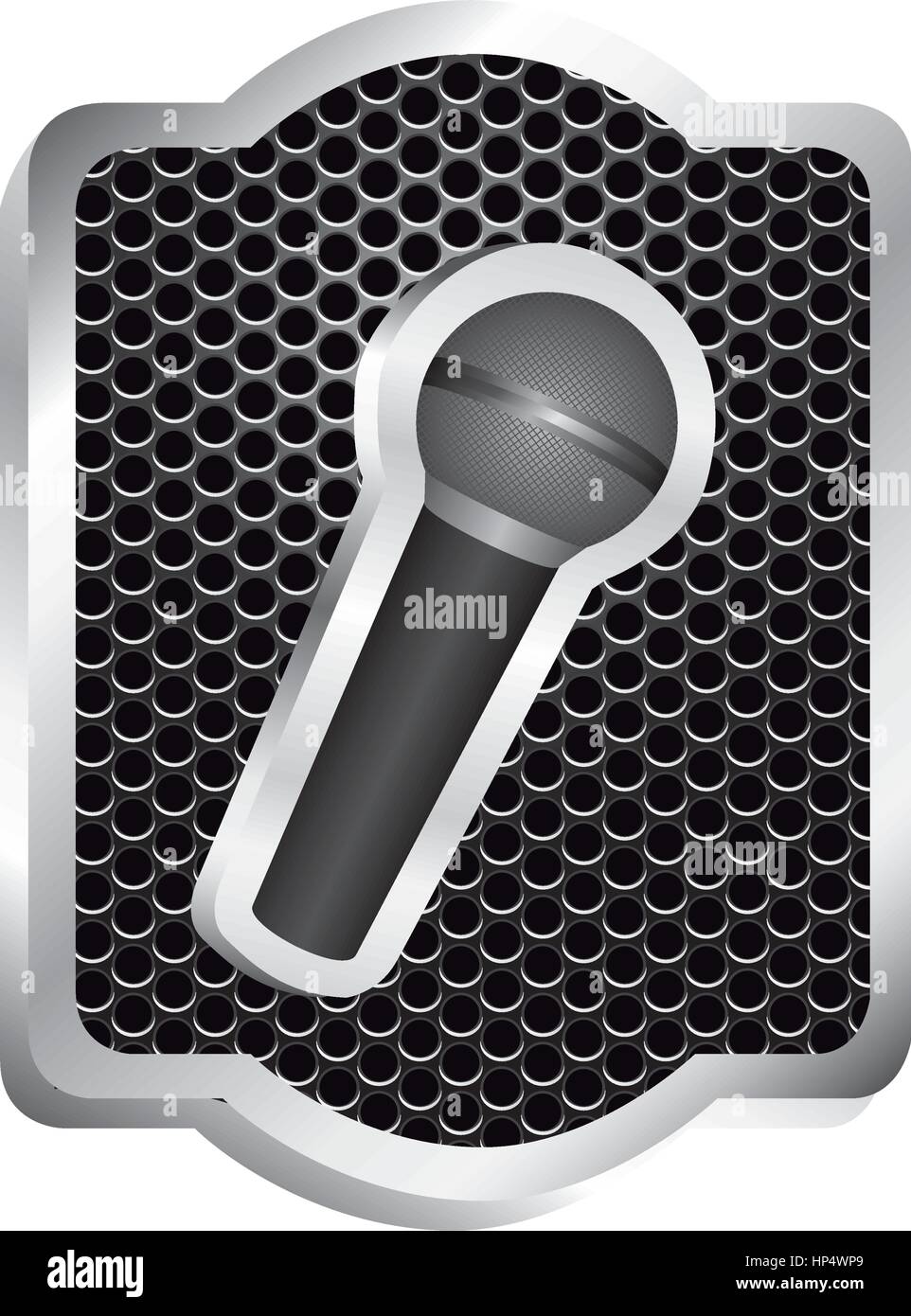 Dynamic microphone Stock Vector Images - Alamy