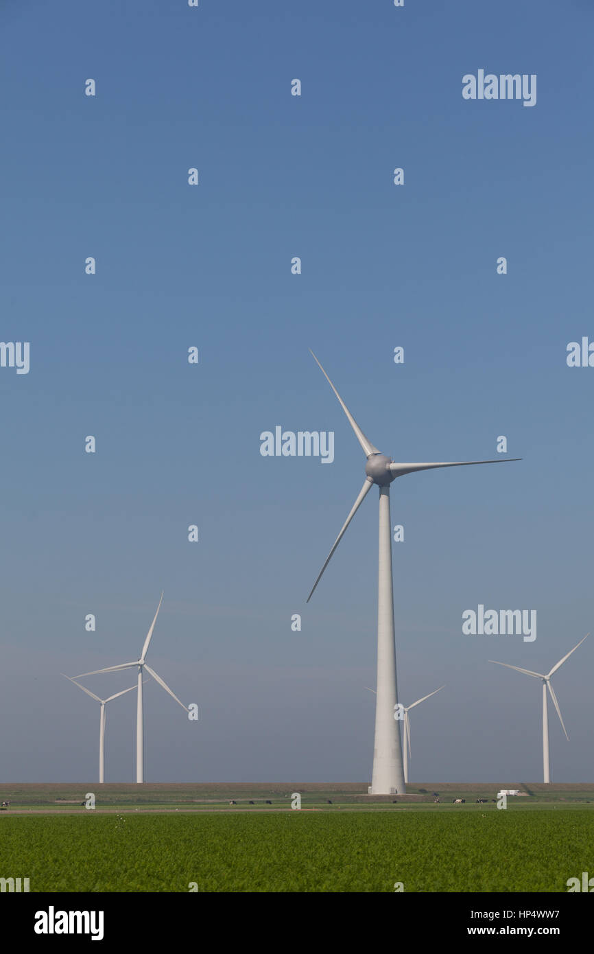 Windturbines producing alternative energy Stock Photo - Alamy