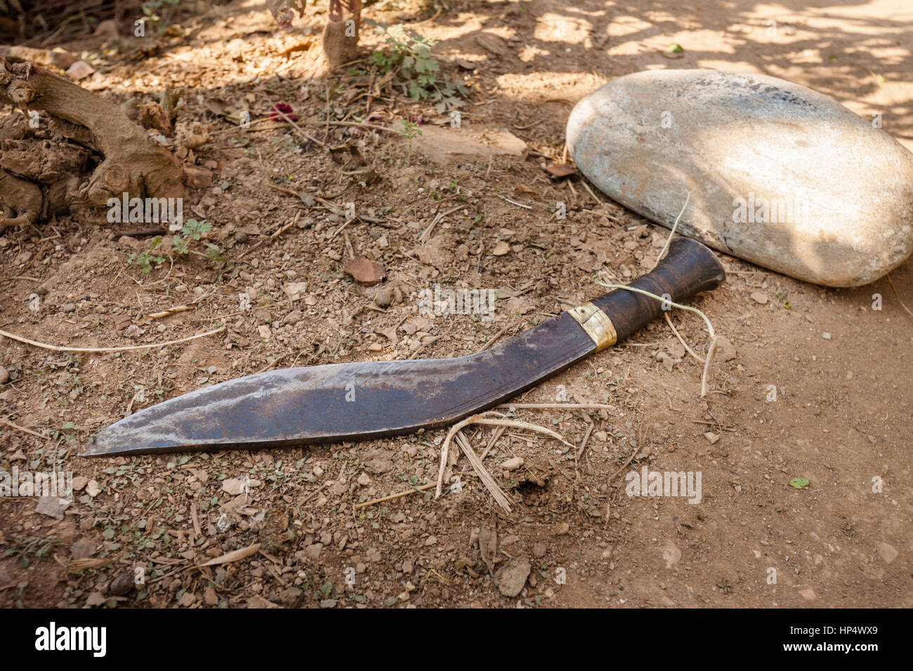 Ramkot Village, a traditional Newari village, Bandipur, Nepal Stock ...