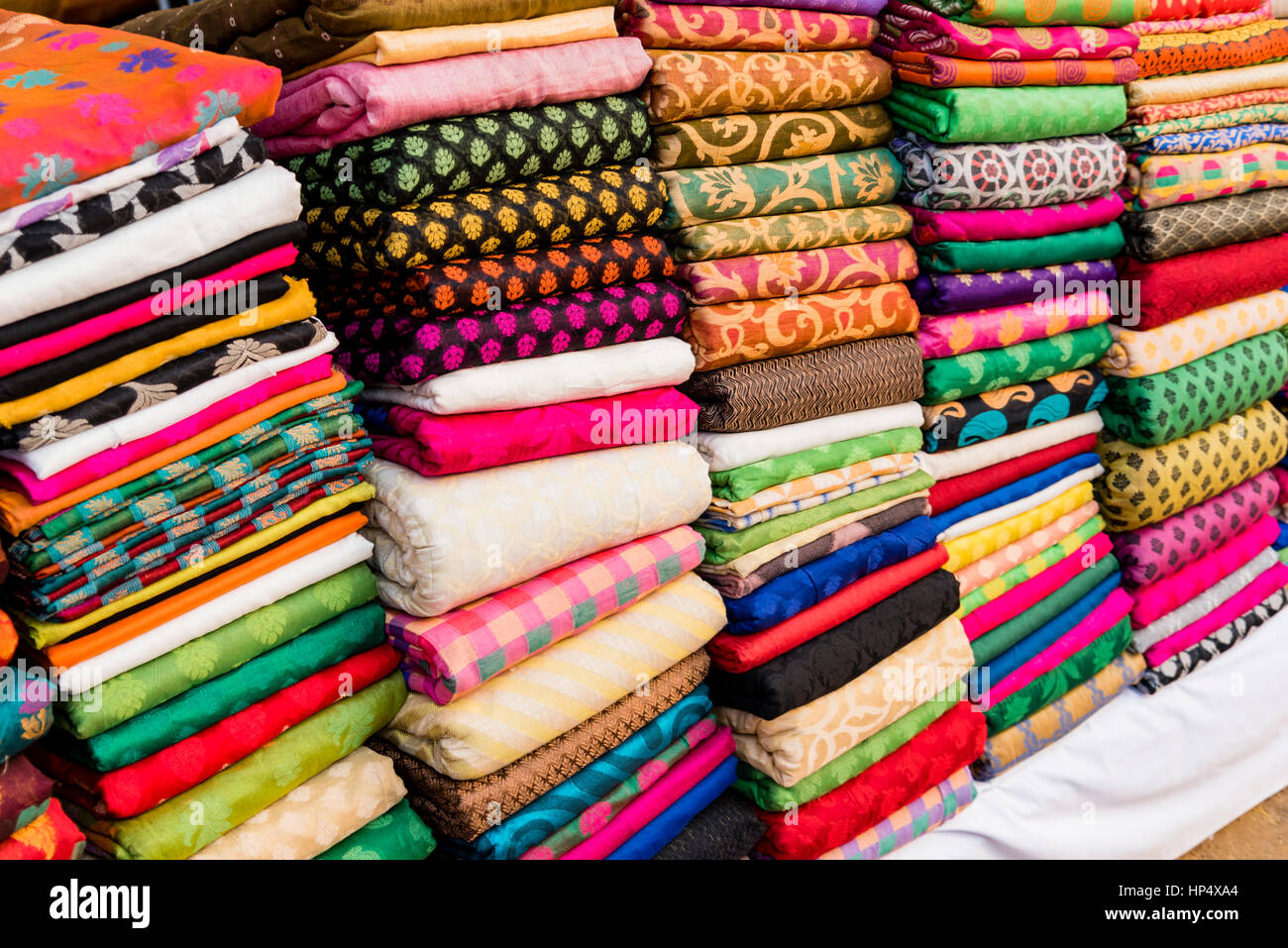 Collection of beautiful cloths at a shop in New Delhi Stock Photo - Alamy