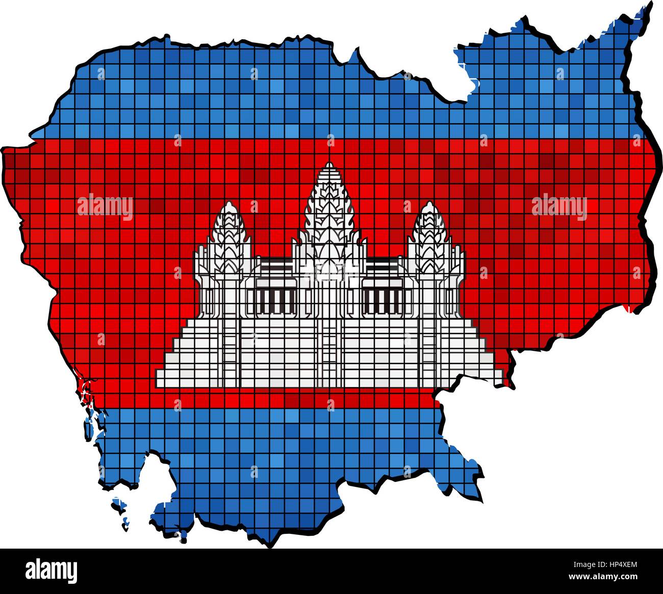 Maps of cambodia hi-res stock photography and images - Alamy