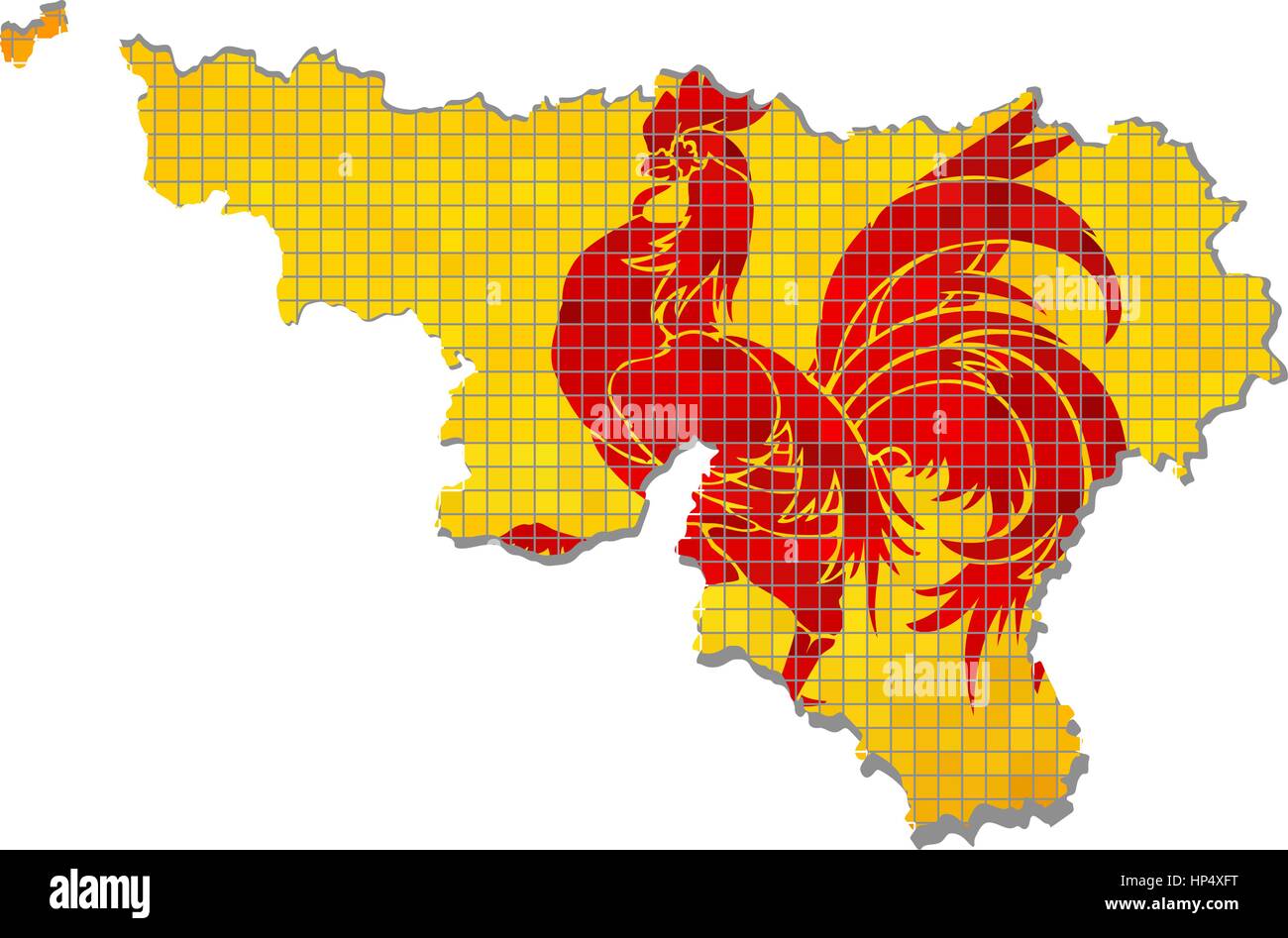 Wallonia map with flag inside - Illustration, Wallonia map grunge ...