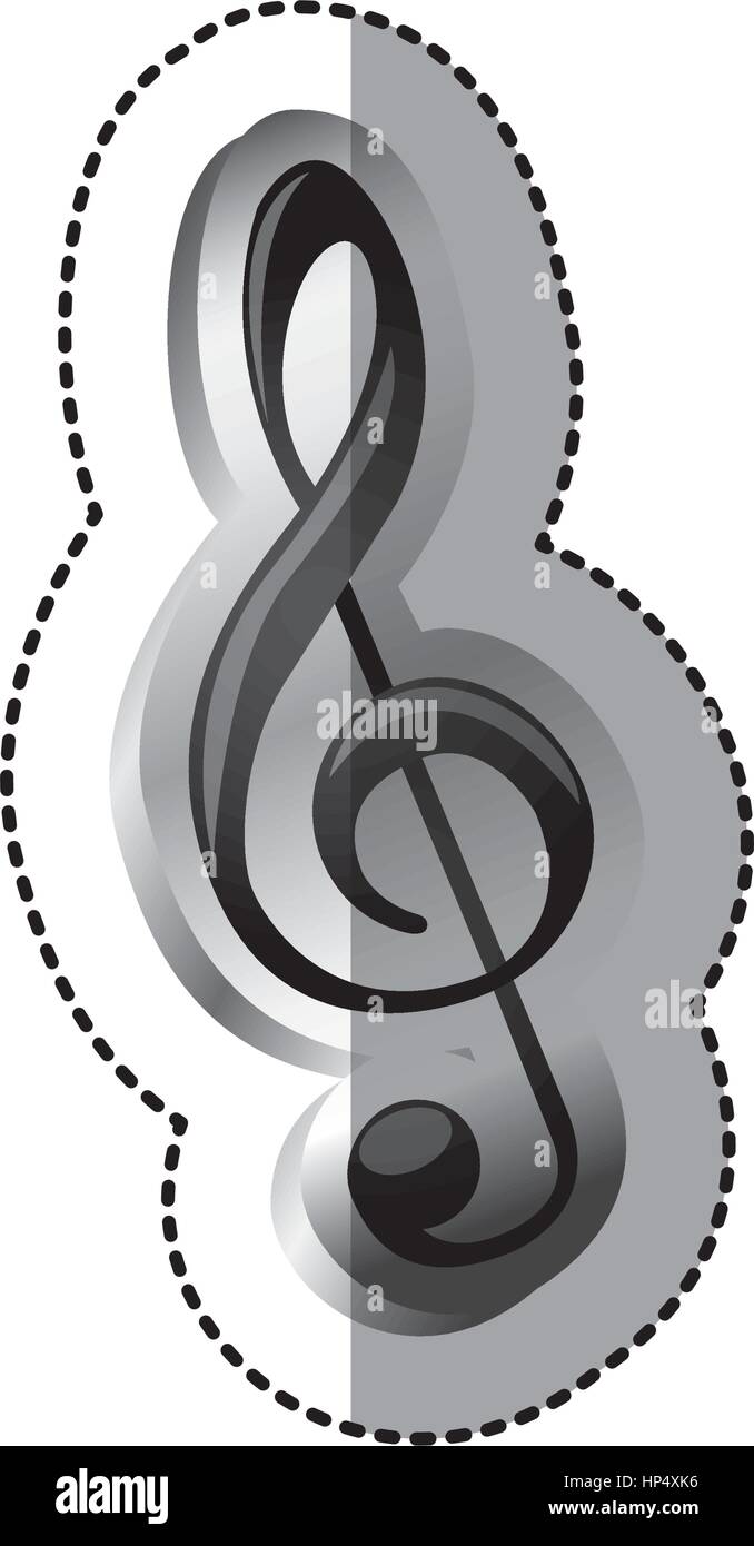 emblem music symbol icon Stock Vector Image & Art - Alamy