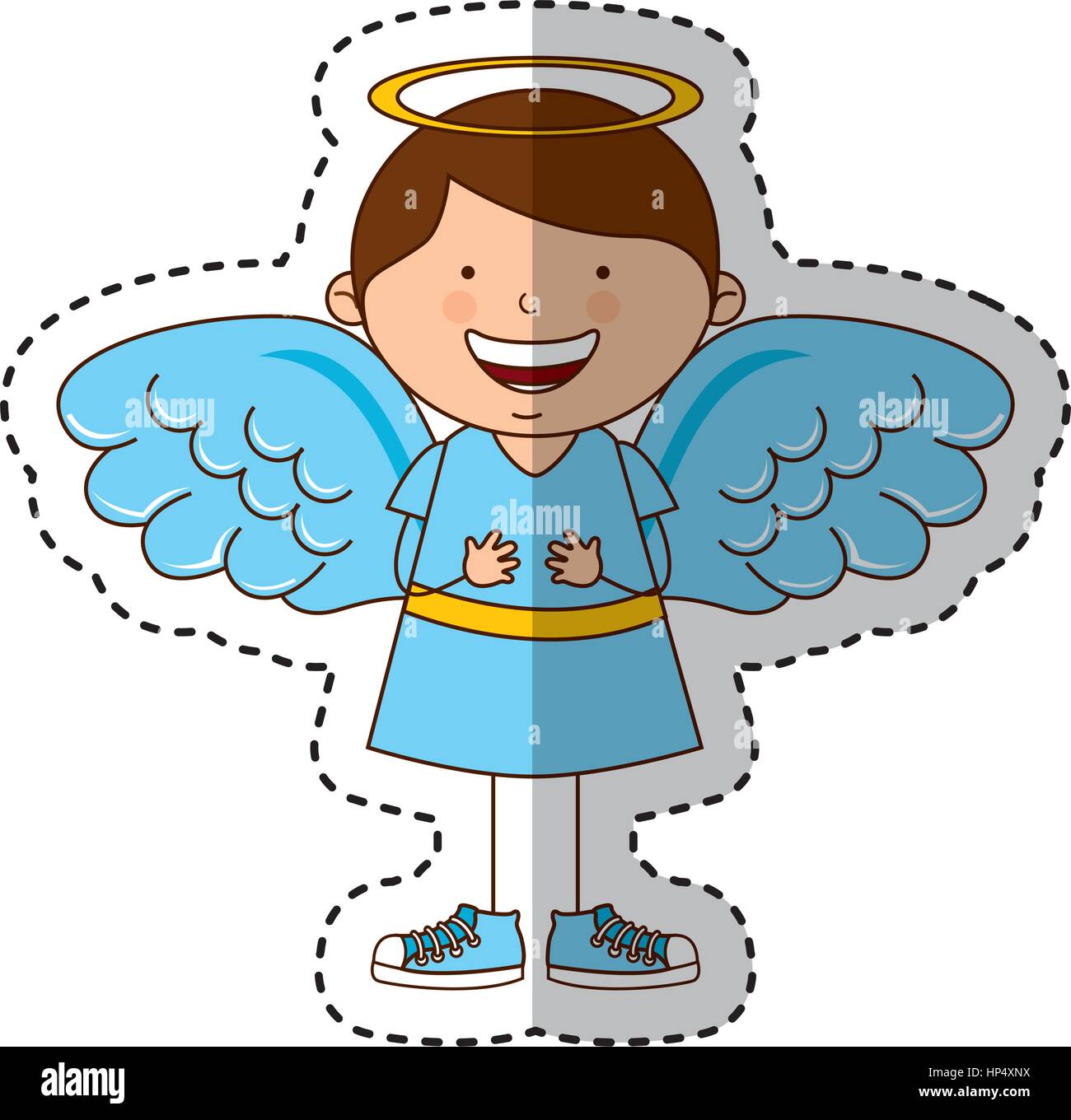 Little Boy Angel Cartoon