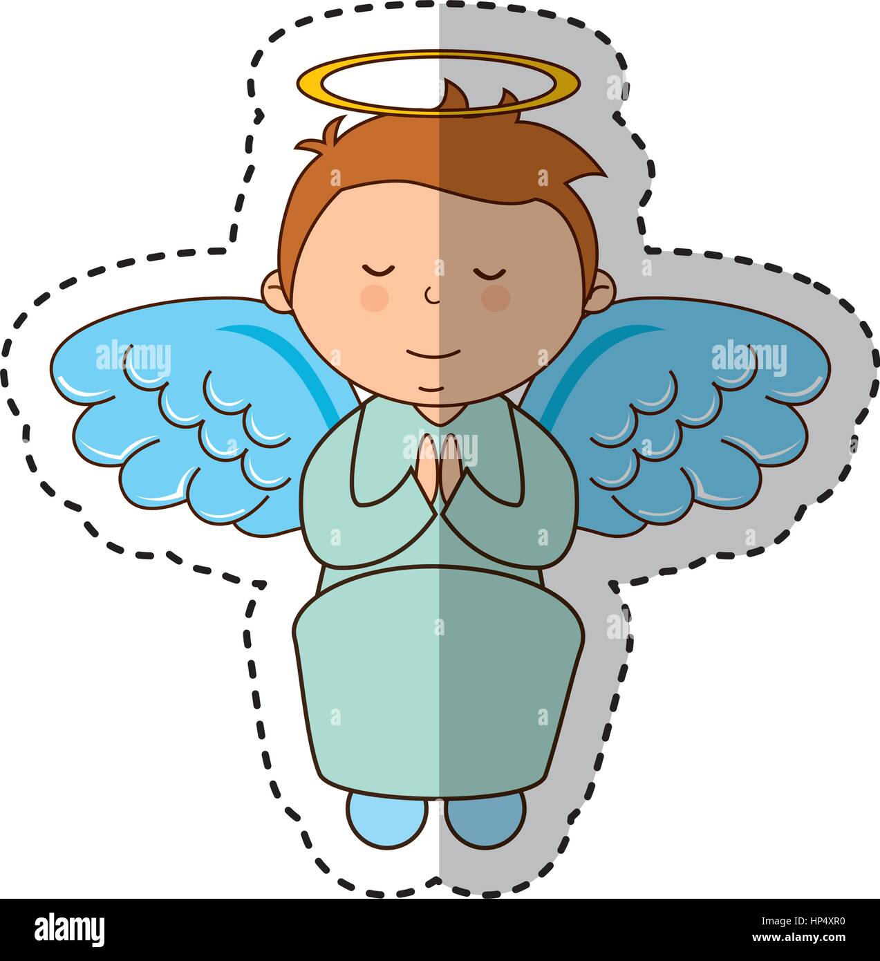 Little Boy Angel Cartoon