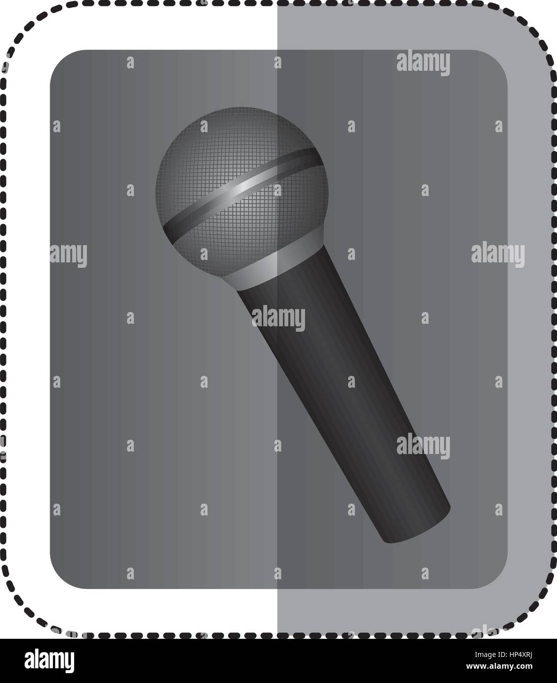 emblem microphone icon stock Stock Vector Image & Art - Alamy