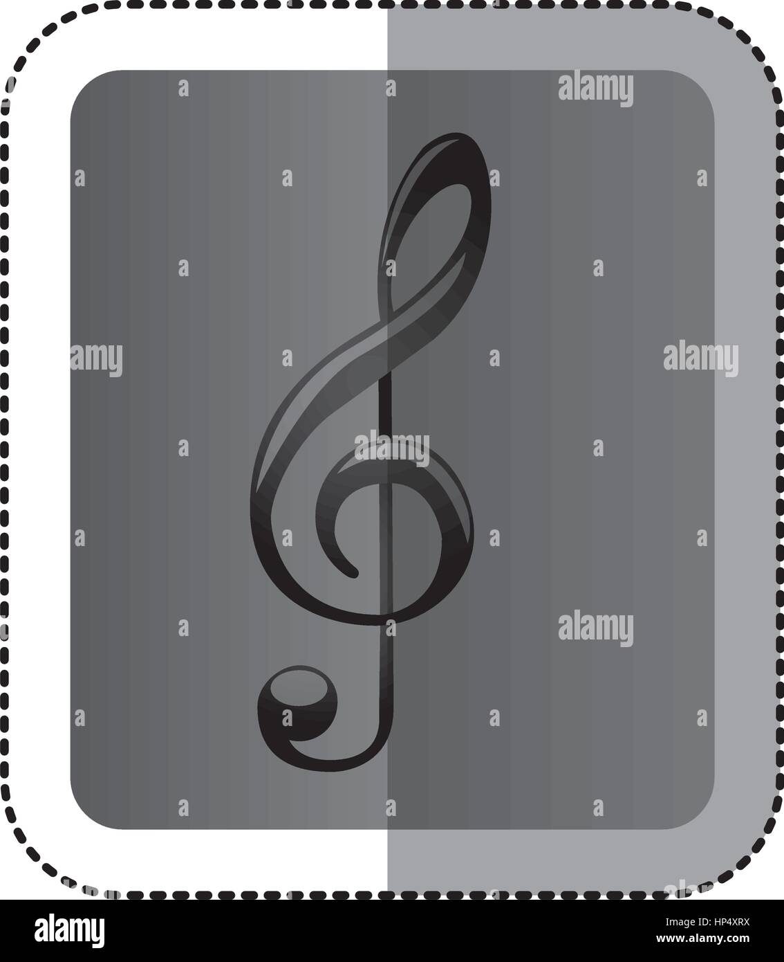 emblem music symbol icon Stock Vector Image & Art - Alamy