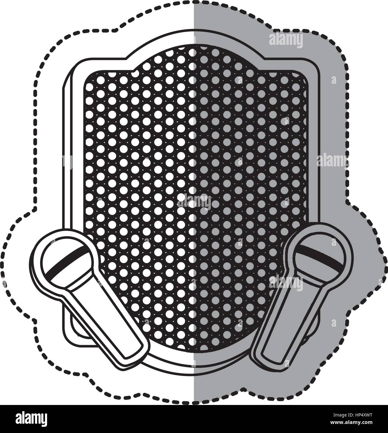 emblem microphone icon stock Stock Vector Image & Art - Alamy