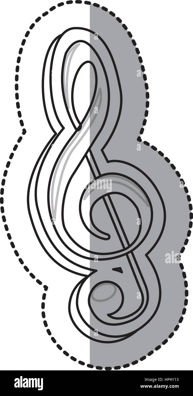 emblem music symbol icon Stock Vector Image & Art - Alamy