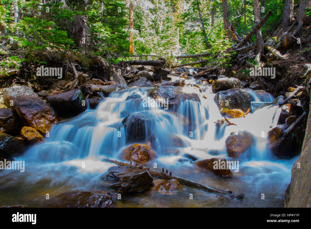A Beautiful Mountain Stream Long Exposure Stock Photo - Alamy