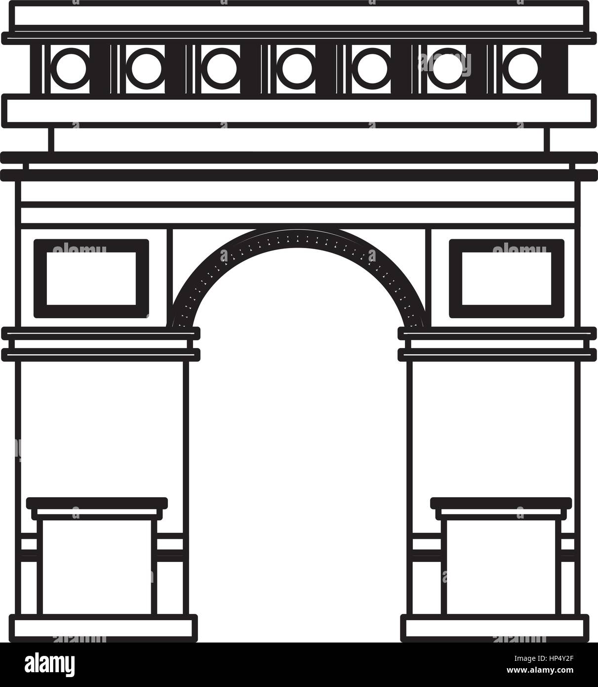 Triumph arch monument icon vector hi-res stock photography and images ...