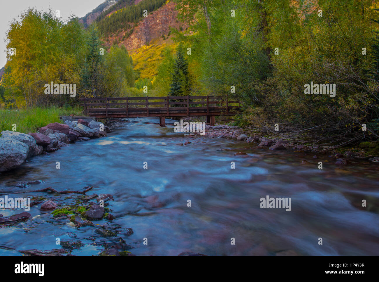 A Beautiful Mountain Stream Long Exposure Stock Photo - Alamy