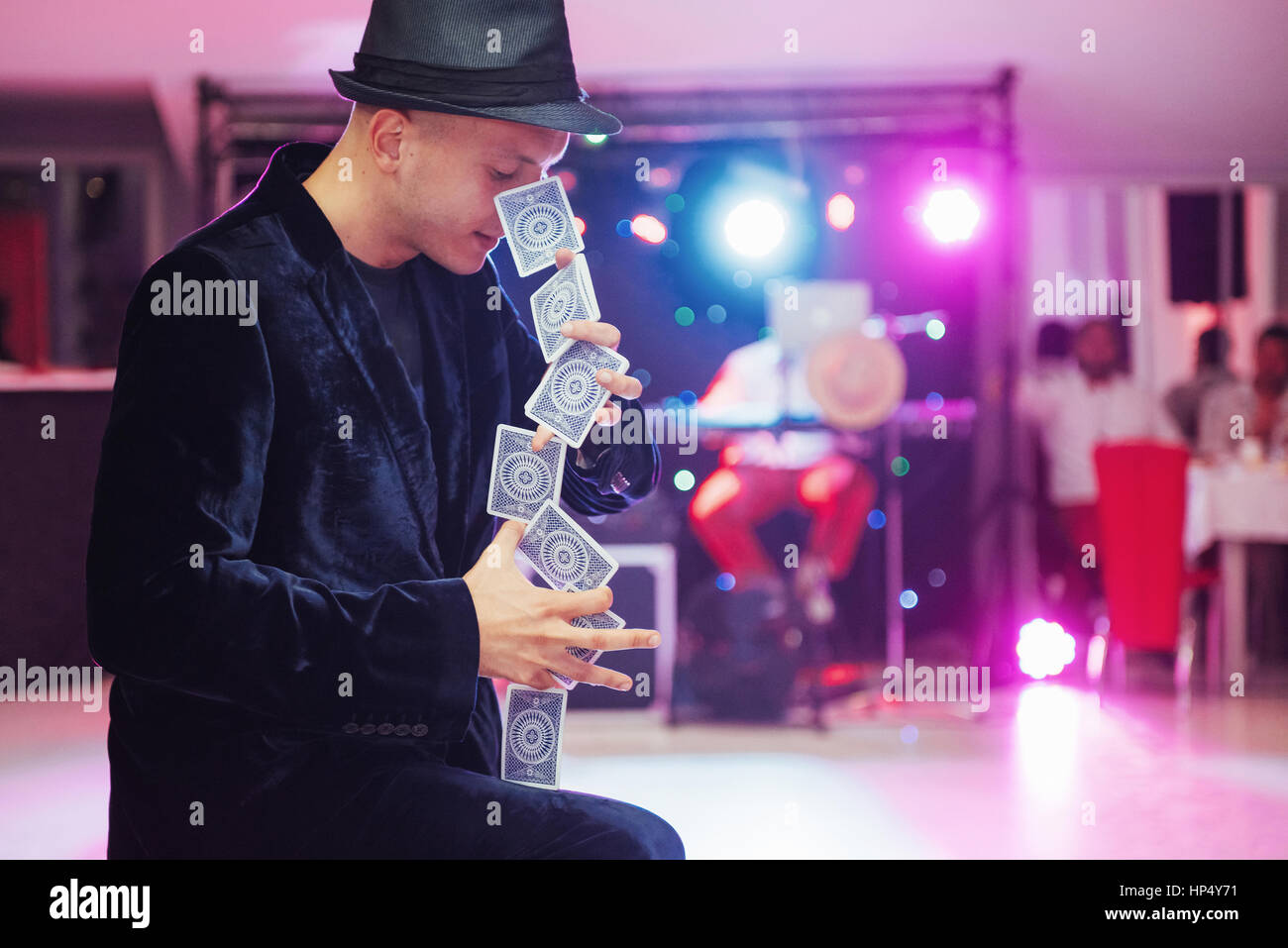 Circus magic trick performance hi-res stock photography and images - Alamy