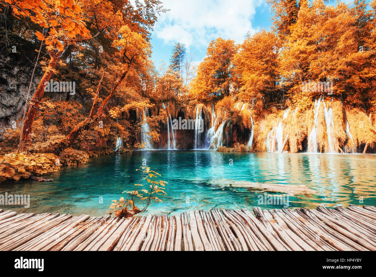 Scenic views of the turquoise water and sunlight Stock Photo - Alamy