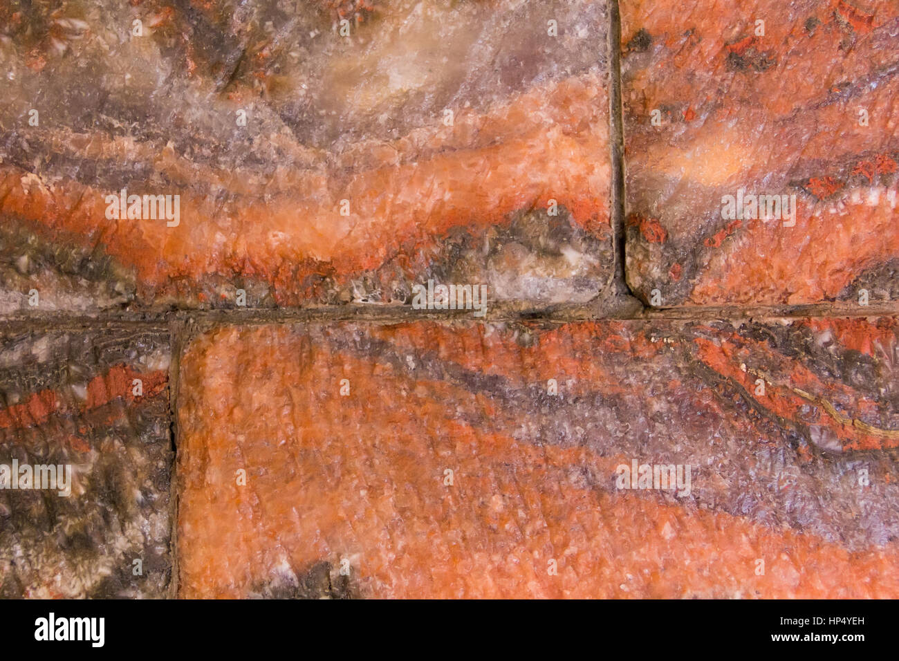 Photo of wall red stone tiles texture Stock Photo - Alamy