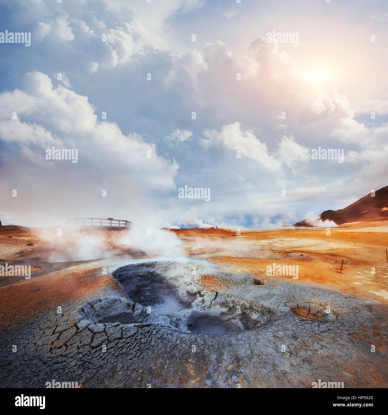 Fumarole field in namafjall hi-res stock photography and images - Alamy
