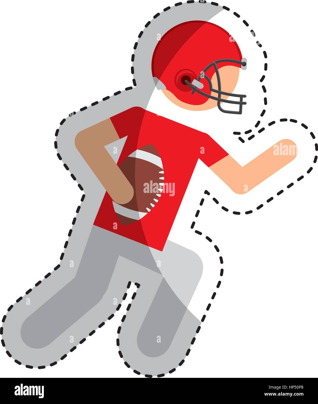 American football player avatar hi-res stock photography and images - Alamy