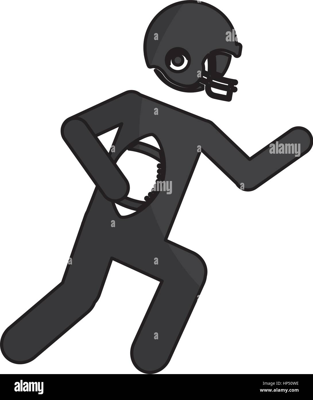 American football player avatar Stock Vector Images - Alamy