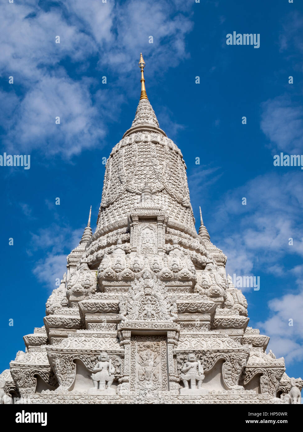 Stupa of King Norodom Suramarit detail, Phnom Penh Royal Palace Stock ...