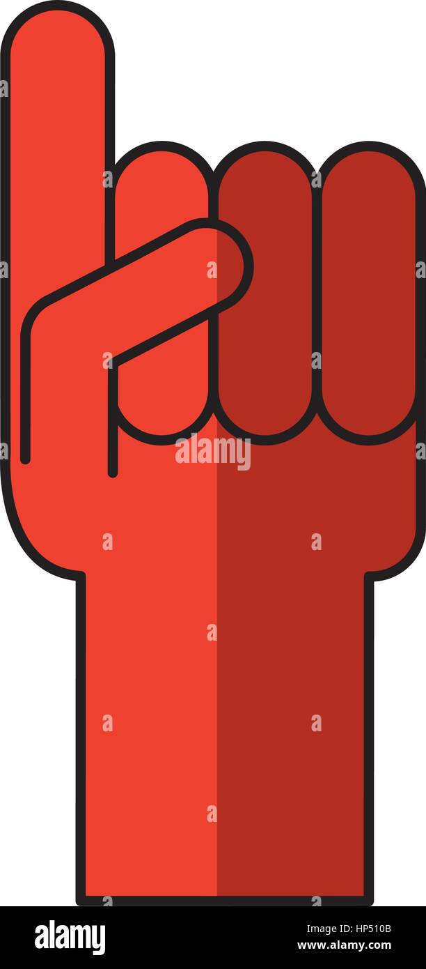 Glove sport number one vector Stock Vector Images - Alamy