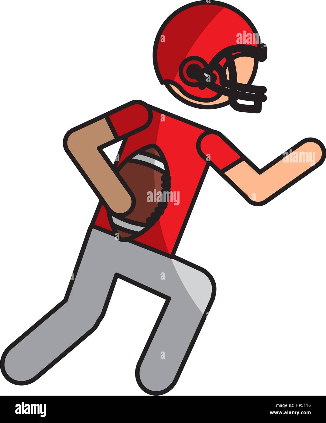american football player avatar vector illustration design Stock Vector ...