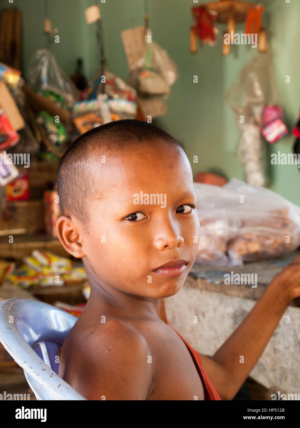 Boy monk portrait Stock Photo - Alamy