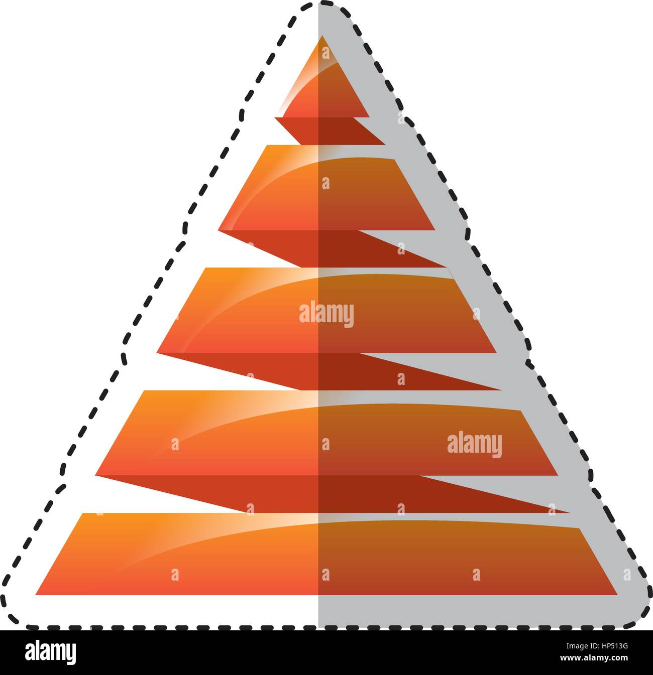 pyramid emblem infographic icon vector illustration design Stock Vector ...