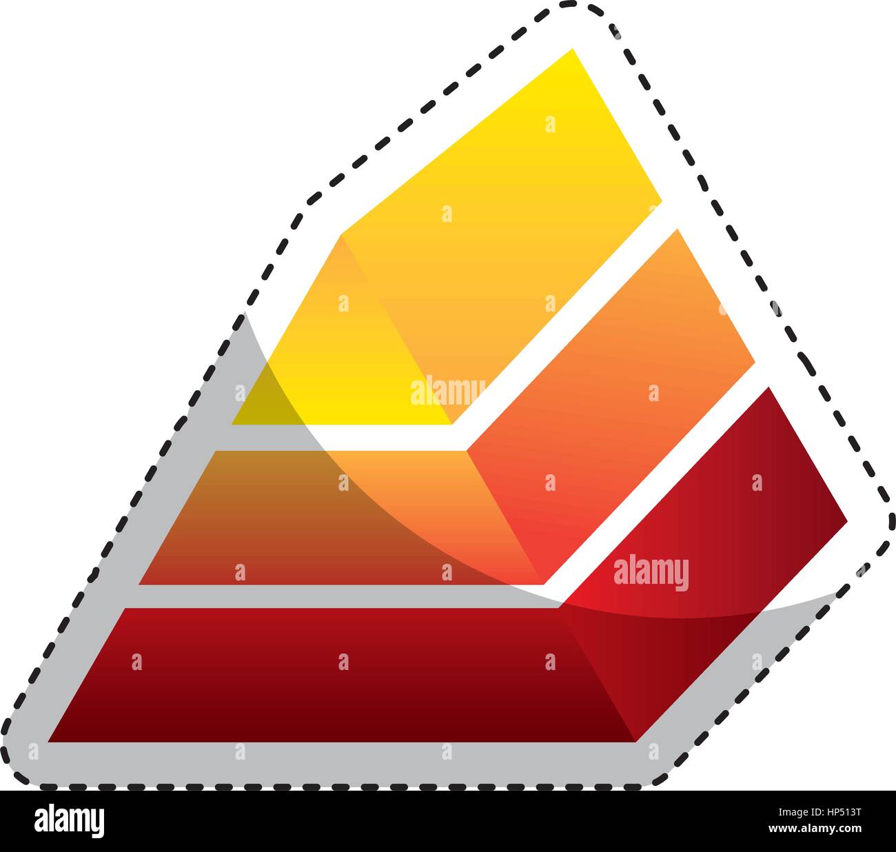 pyramid emblem infographic icon vector illustration design Stock Vector ...