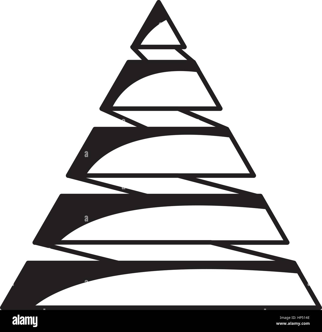 pyramid emblem infographic icon vector illustration design Stock Vector ...