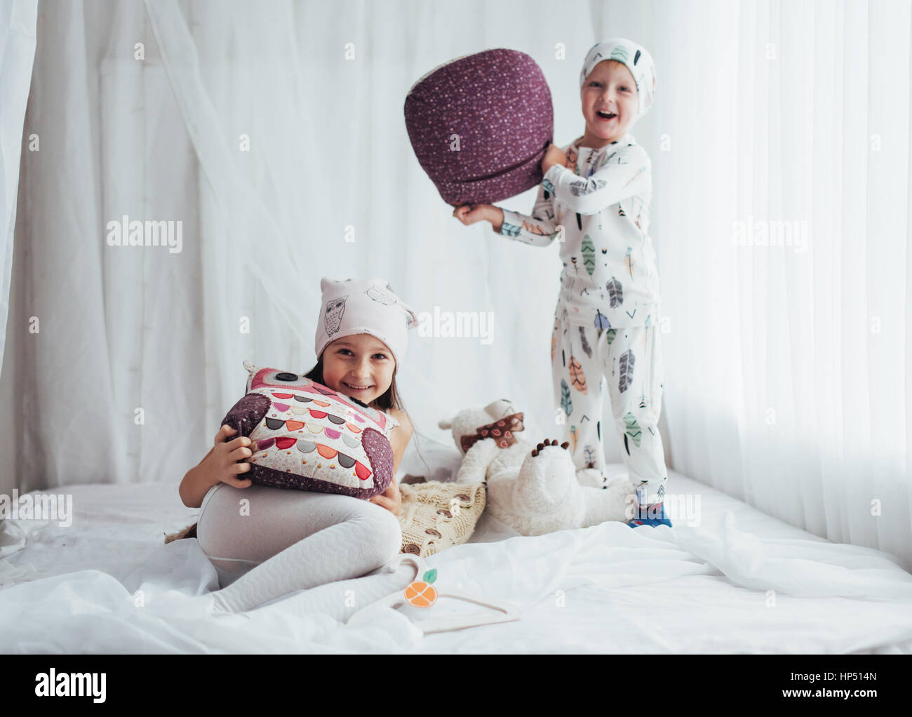 Children in pajamas Stock Photo - Alamy