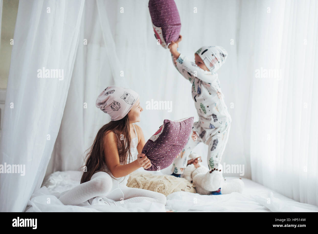 Children in pajamas Stock Photo - Alamy