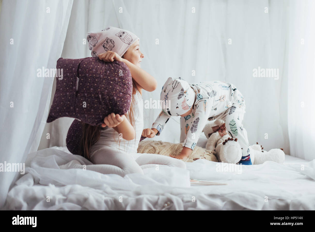 Children in pajamas Stock Photo - Alamy